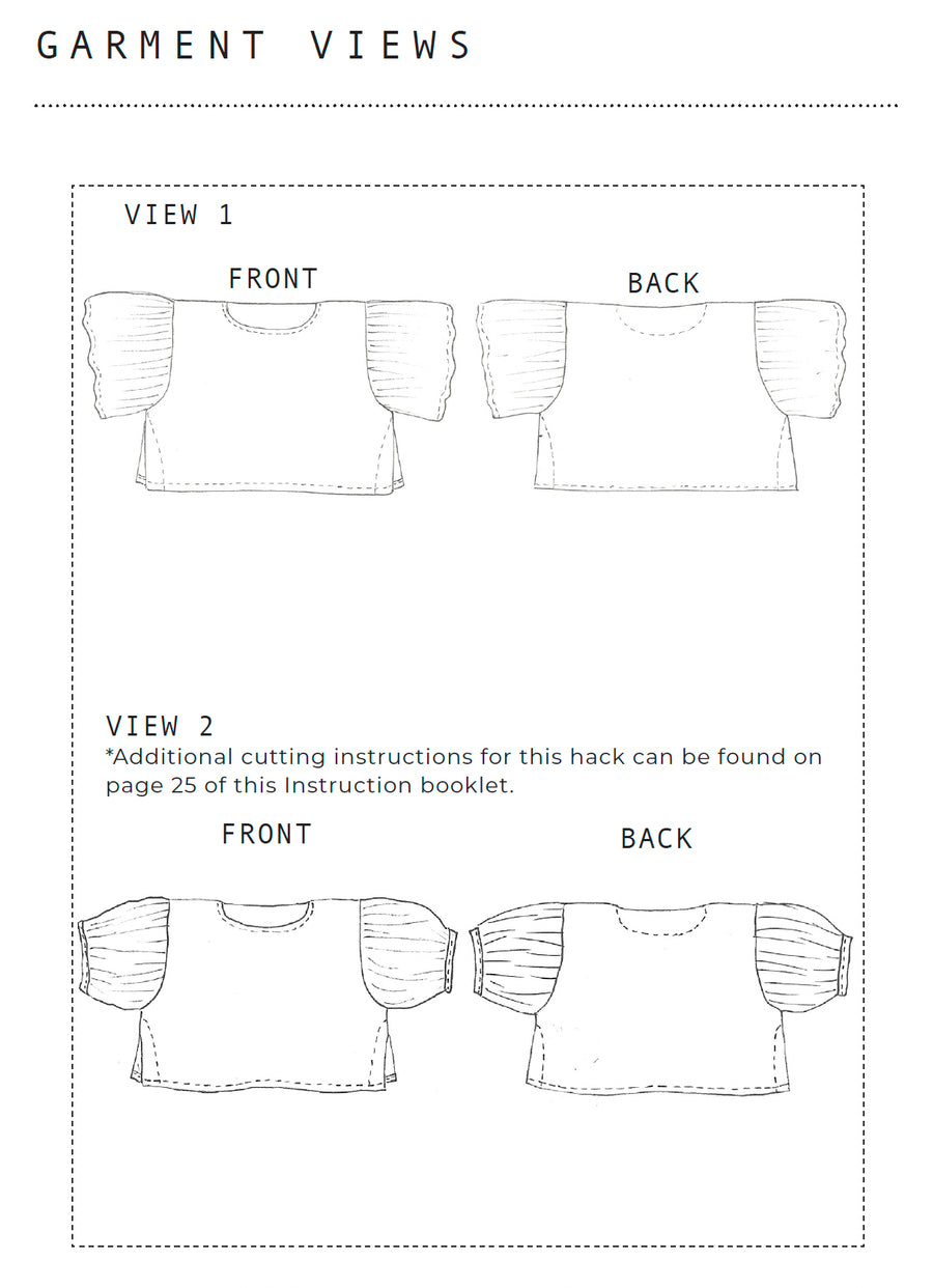 ZW Frill Sleeve Top - Printed or PDF Sewing Pattern – Birgitta Helmersson